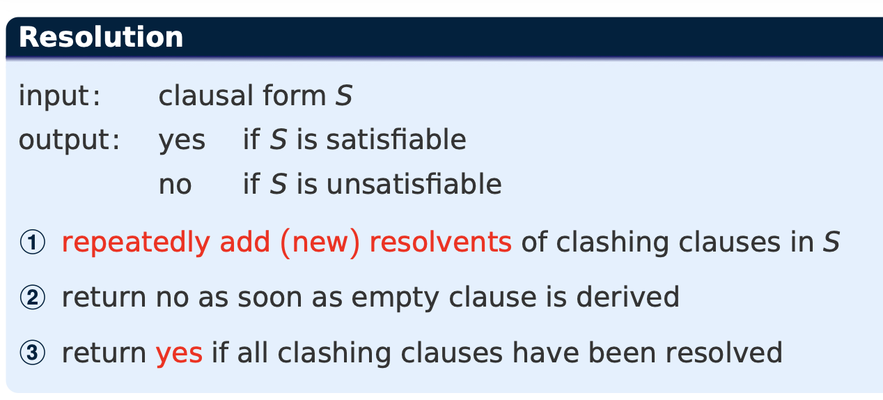 Solved For each of the following clausal forms, use | Chegg.com