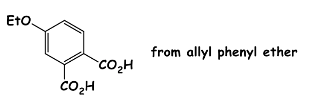 Solved Eto from allyl phenyl ether -CO₂h COZH | Chegg.com