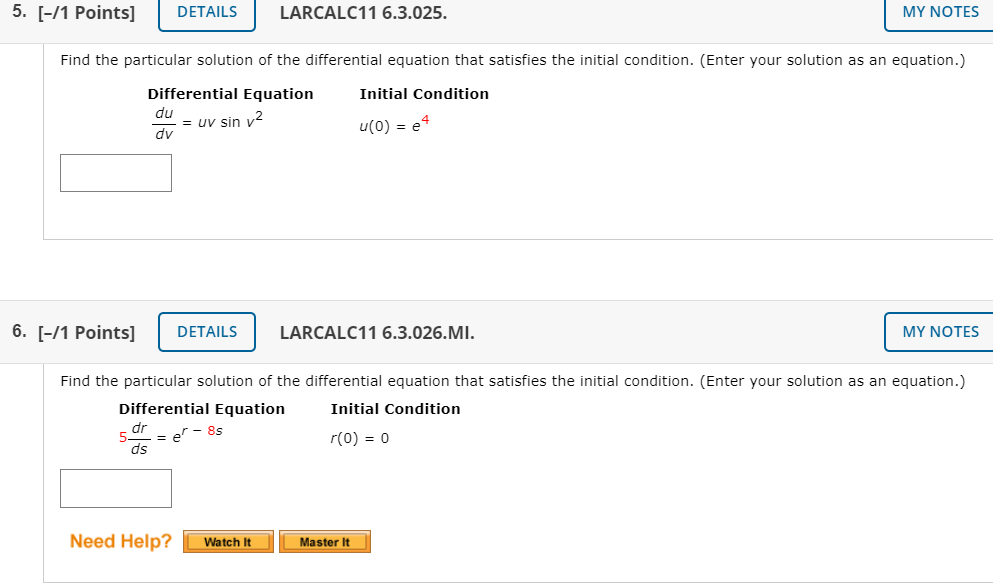 Solved 5. [-/1 Points] DETAILS LARCALC11 6.3.025. MY NOTES | Chegg.com