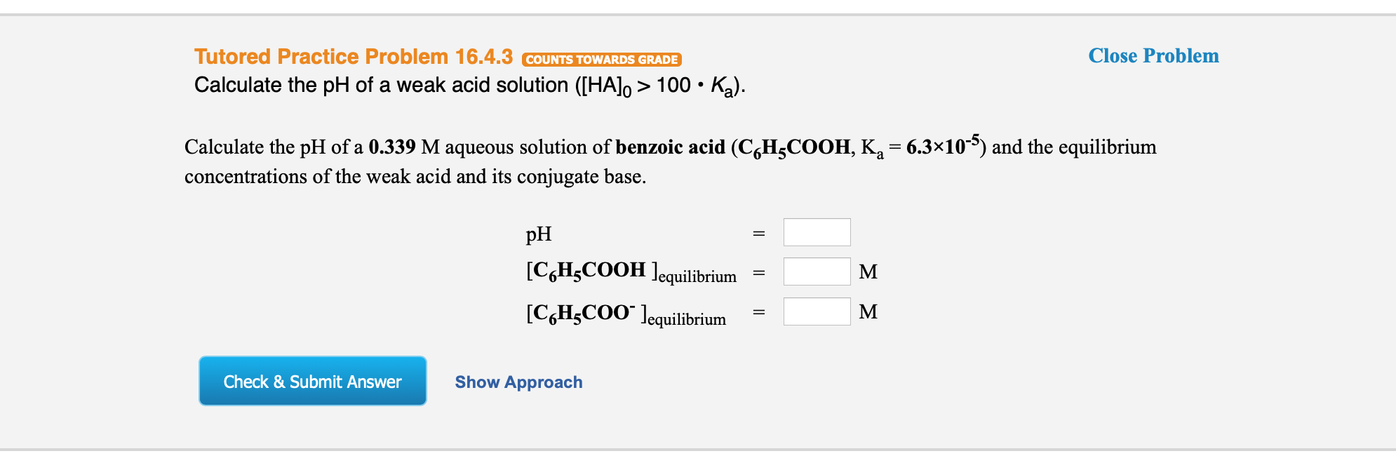 Solved Close Problem Tutored Practice Problem 16.4.3 COUNTS | Chegg.com