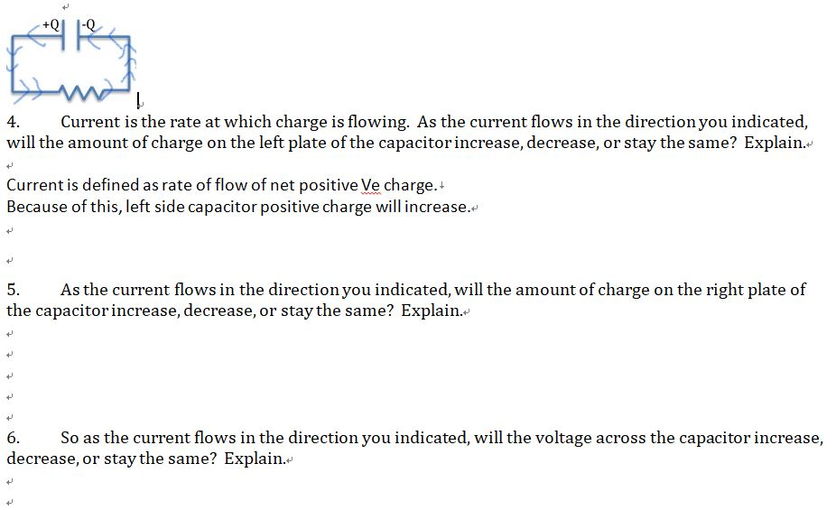 Solved +Q LC ! 4. Current is the rate at which charge is | Chegg.com