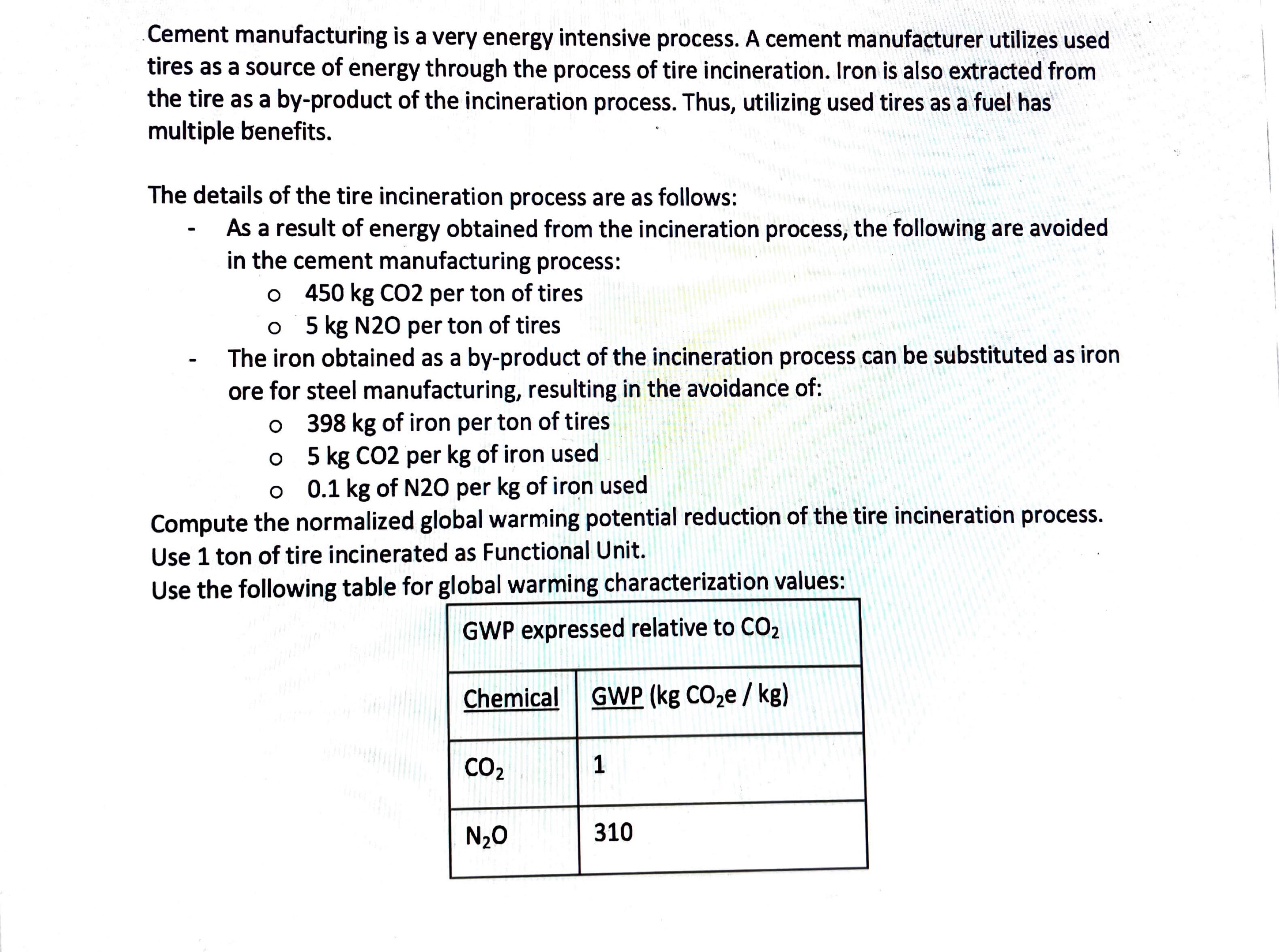 Solved Cement manufacturing is a very energy intensive | Chegg.com