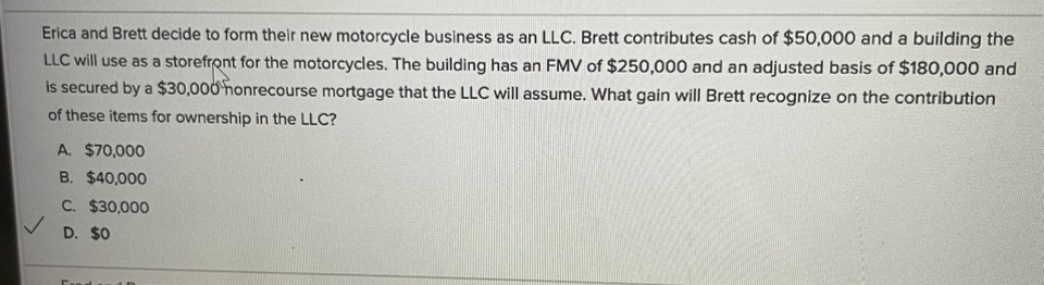 Solved Erica and Brett decide to ﻿form their new motorcycle | Chegg.com