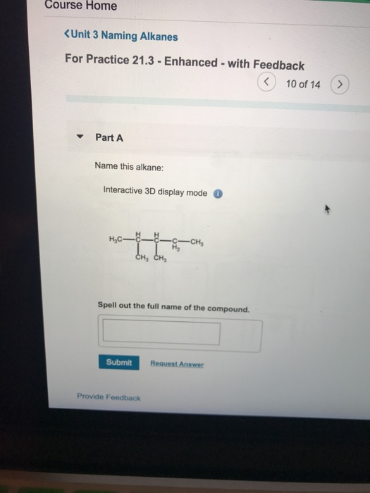 Solved 8 of 14 > this compound is 2,4-dimethylhexane. Part C | Chegg.com