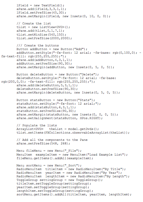 Solved import javafx.beans.value. ChangeListener; import | Chegg.com