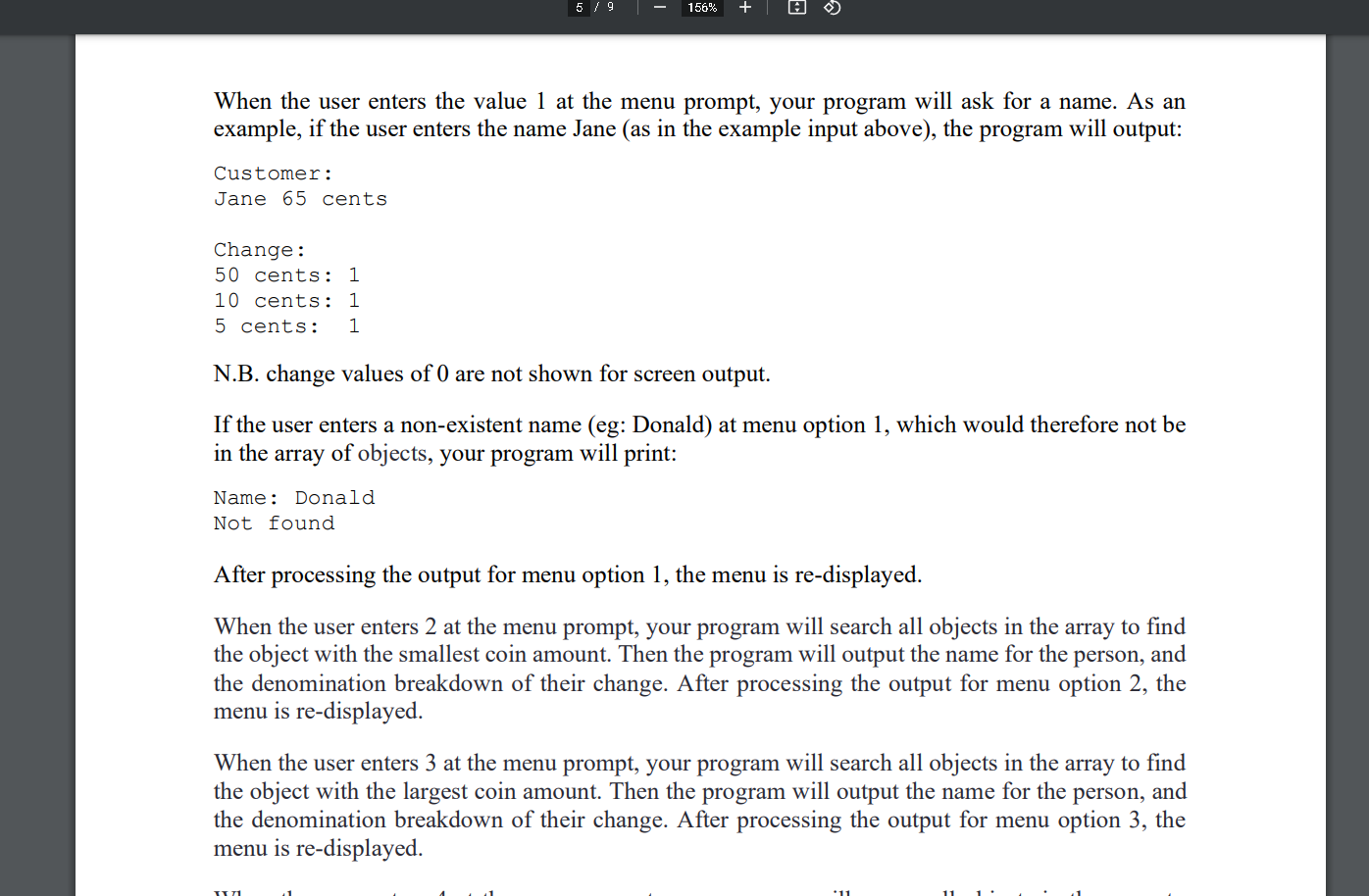 Solved 219 156% + e User-defined Class: You will design and | Chegg.com