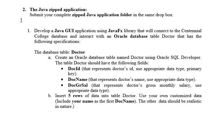 Solved The Java zipped application: Submit your complete | Chegg.com