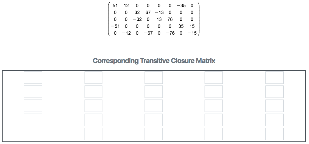 Solved For each exercise below, assume that the rows of each | Chegg.com