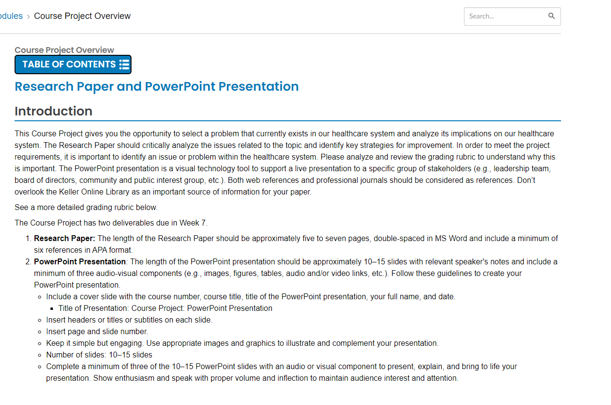 Solved This Course Project gives you the opportunity to | Chegg.com