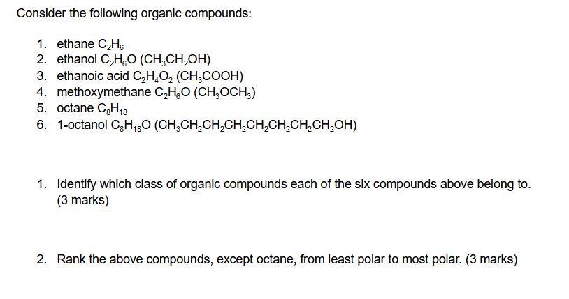 Solved Look up the boiling point of octane and 1-octanol on | Chegg.com