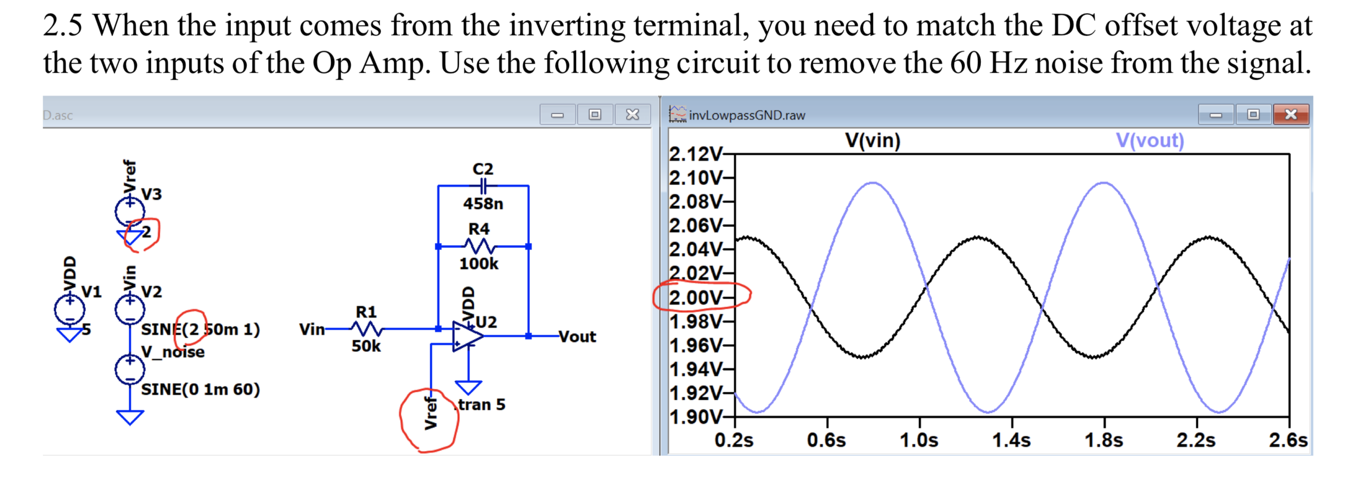 2.5 When the input comes from the inverting terminal, | Chegg.com