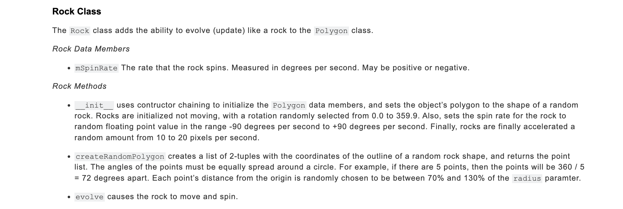 Solved Your assignment is to recreate a simple Asteroids | Chegg.com