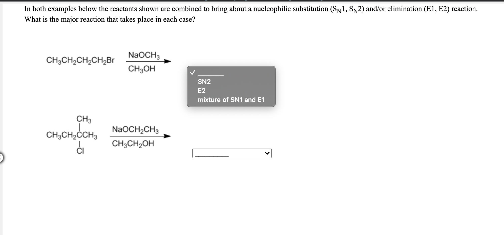 Solved In both examples below the reactants shown are | Chegg.com