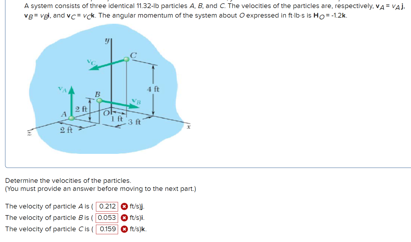 Solved A system consists of three identical 11.32 -Ib | Chegg.com