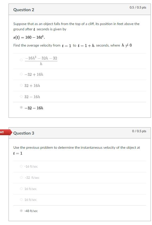 Solved 0 5 0 5 Pts Question 2 Suppose That As An Object