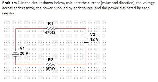 Solved Problem 4. In the circuit shown below, calculate the | Chegg.com
