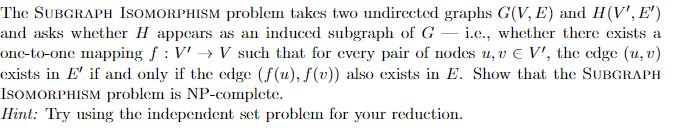 Solved Answer the following using the Independent set | Chegg.com