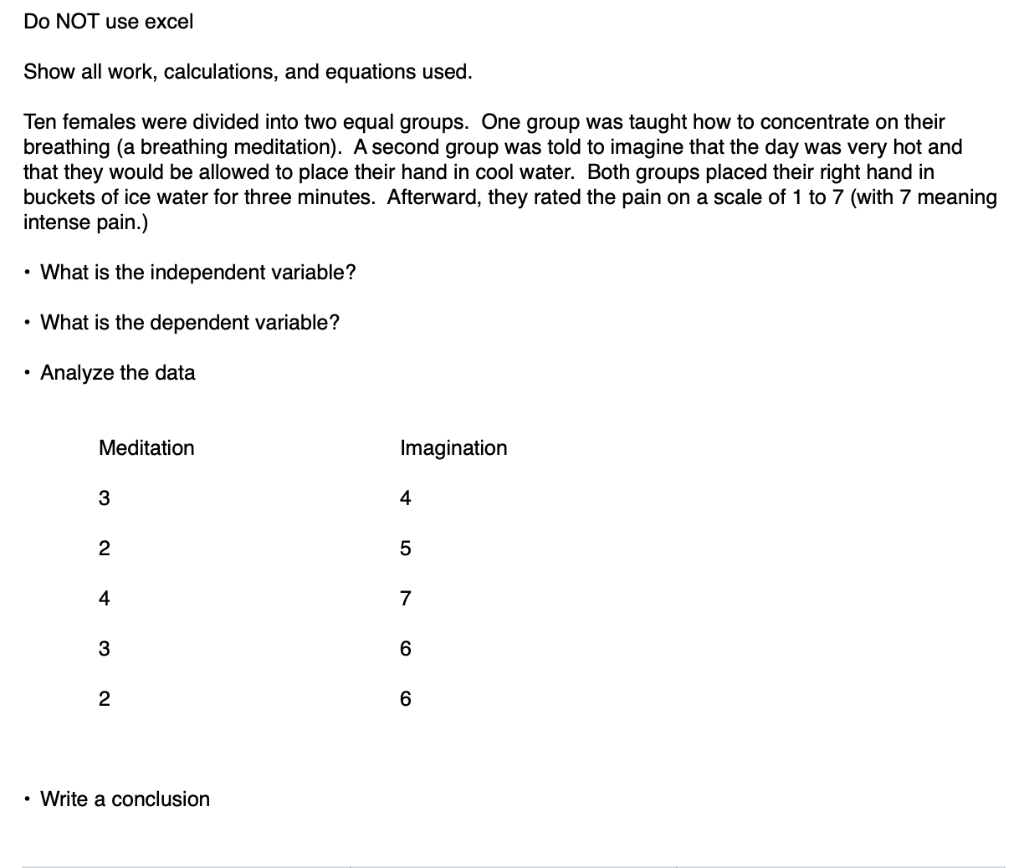 Solved Do NOT use excel Show all work, calculations, and | Chegg.com