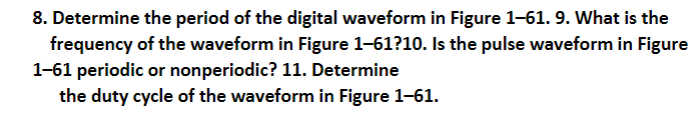 Solved FIGURE 1-618. Determine the period of the digital | Chegg.com