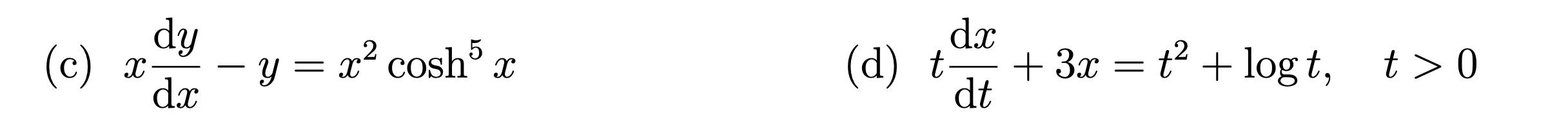 Solved 5.4. Integrating Factor. Solve the following linear | Chegg.com