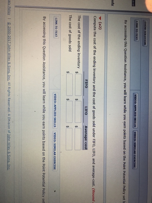 Solved Exercise 6-7 (Part Level Submission) Sage Hill Inc. | Chegg.com