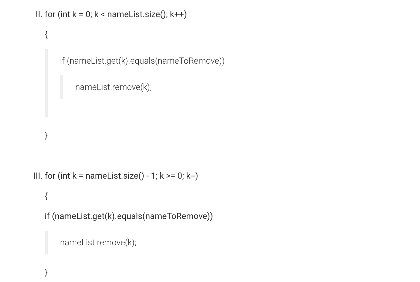 Solved /** Removes all occurrences of name To Remove from | Chegg.com
