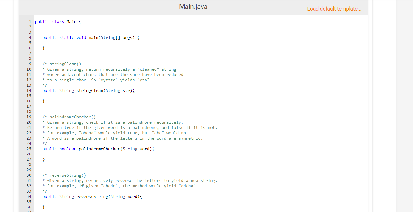 Solved 13.11 Recursion Practice For this assignment, you | Chegg.com