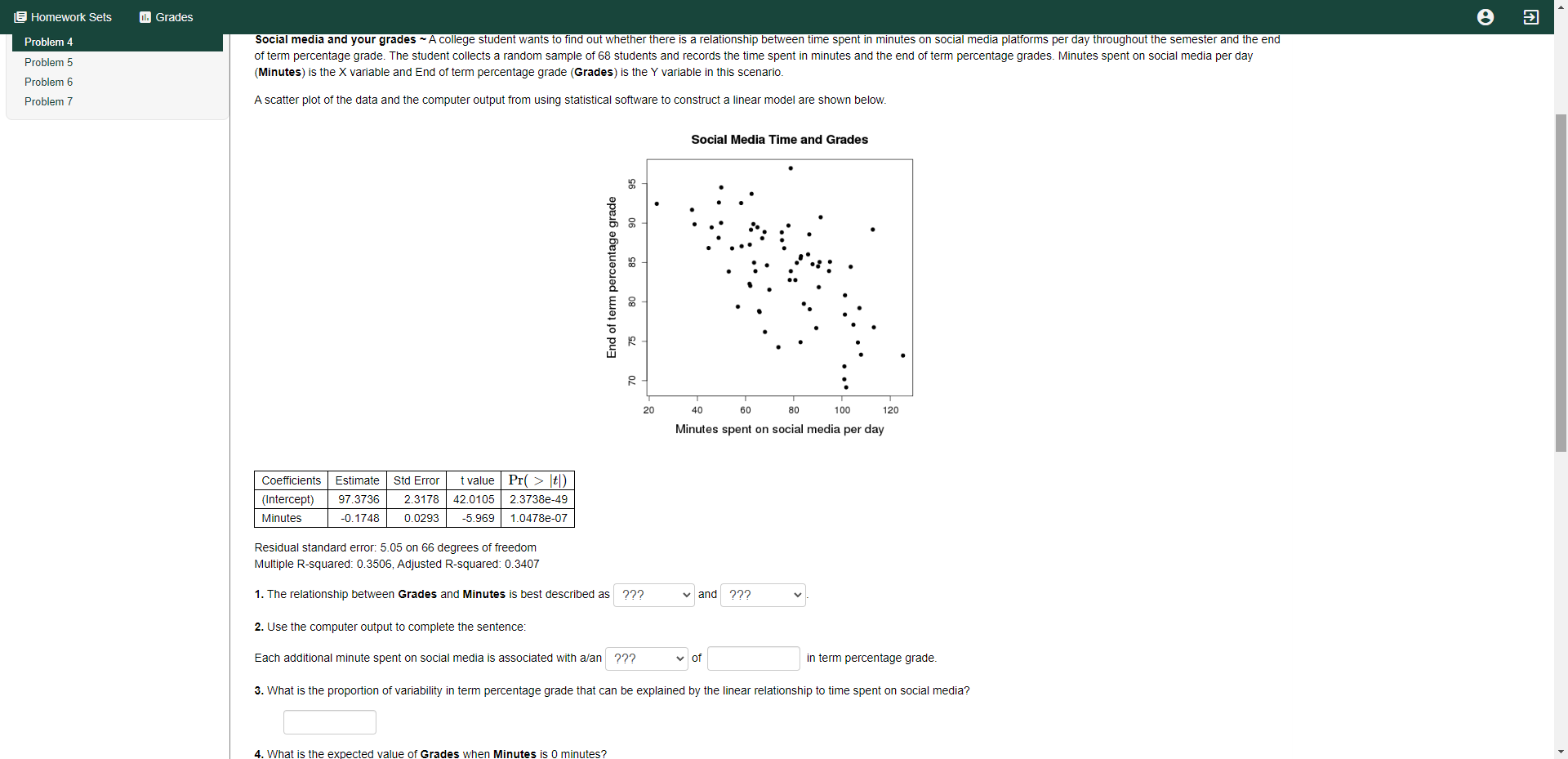 Solved Homework Sets Il Grades Problem 4 Problem 5 Problem 9840