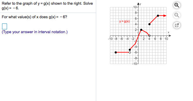 Solved у 10- Refer to the graph of y = g(x) shown to the | Chegg.com