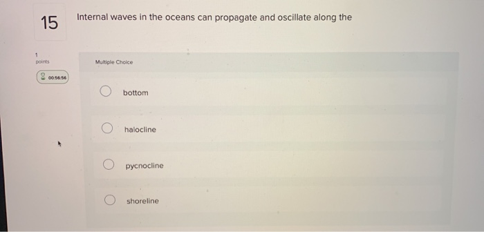 Solved Internal waves in the oceans can propagate and | Chegg.com