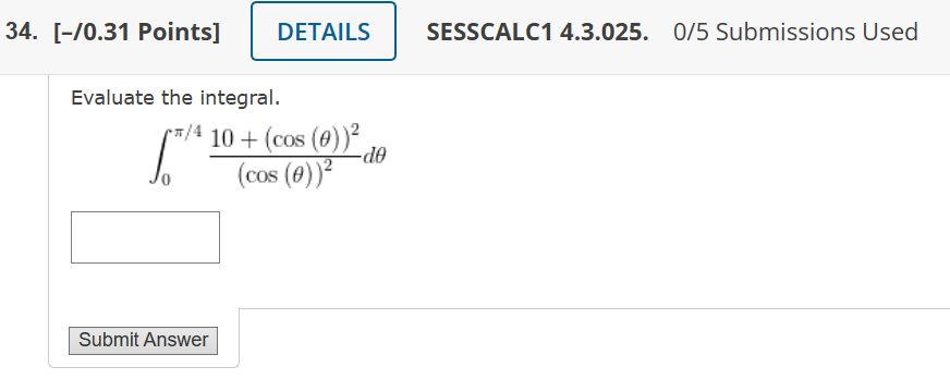 Solved Evaluate the | Chegg.com
