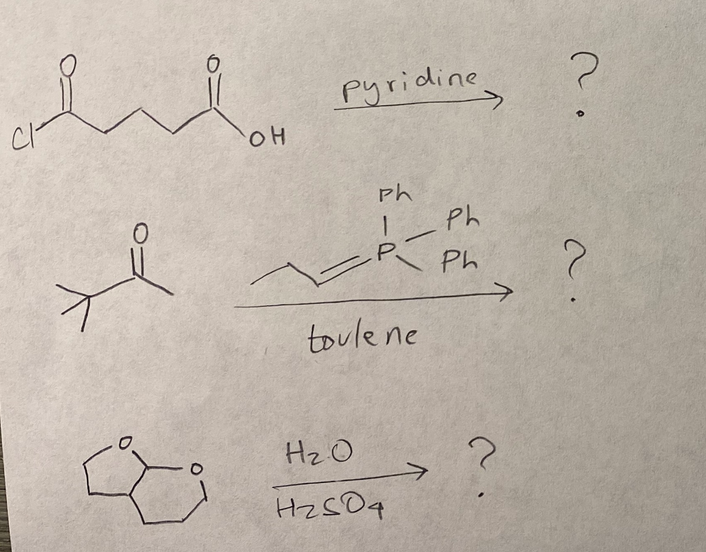 Solved pyridine ? OH Ph Ph - P Ph. ? toulene H₂O 2 H2SO4 | Chegg.com