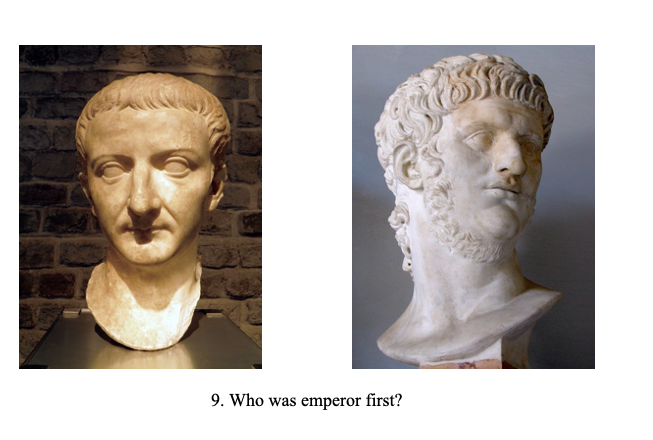 Solved 9. Who was emperor first? | Chegg.com