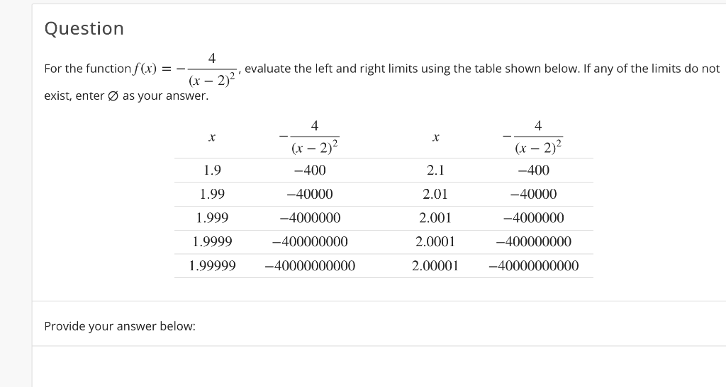 Solved Question evaluate the left and right limits using the | Chegg.com