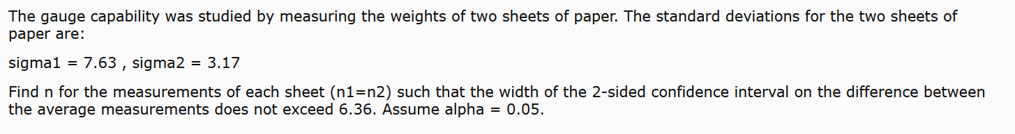 Solved The gauge capability was studied by measuring the | Chegg.com