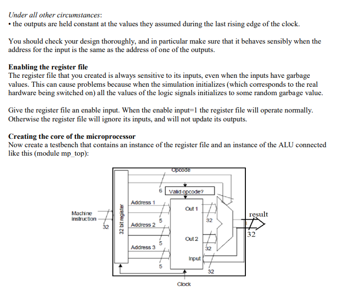 Solved In this part you will connect the ALU with the RAM to | Chegg.com