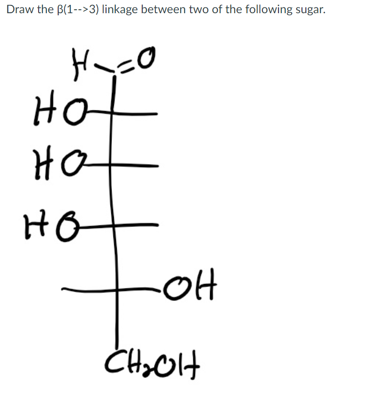 Solved Draw the fischer drawing for the following sugar. OH | Chegg.com