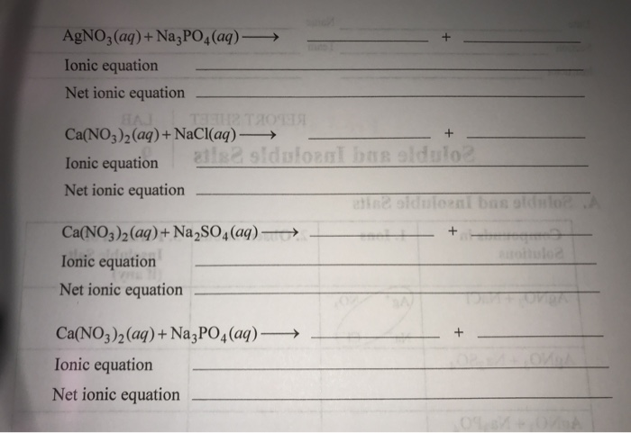 Solved For the reactions listed, complete and balance the | Chegg.com