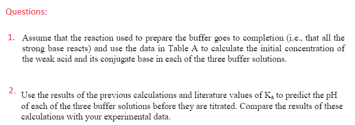 Solved Information: PART I — PREPARING BUFFER SOLUTIONS This | Chegg.com