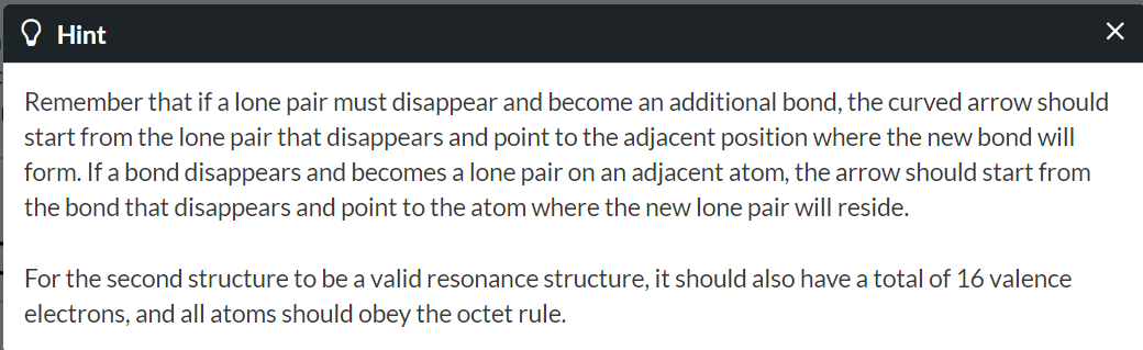 Solved One resonance structure of CNO−is shown. In the first | Chegg.com