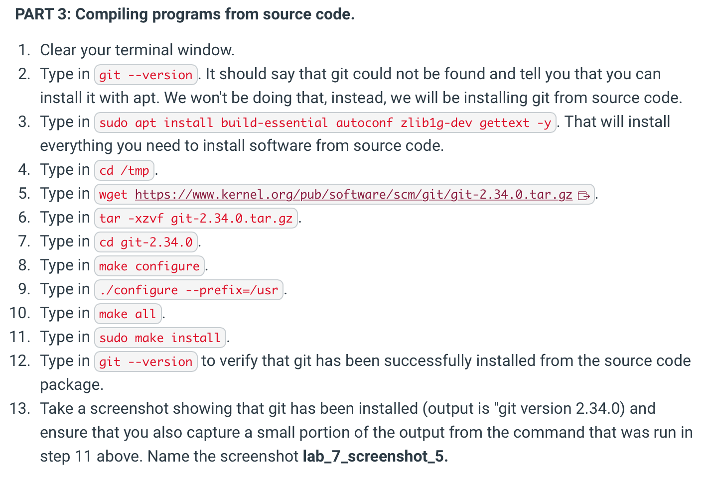 Solved PART 3: Compiling programs from source code. 1. Clear | Chegg.com