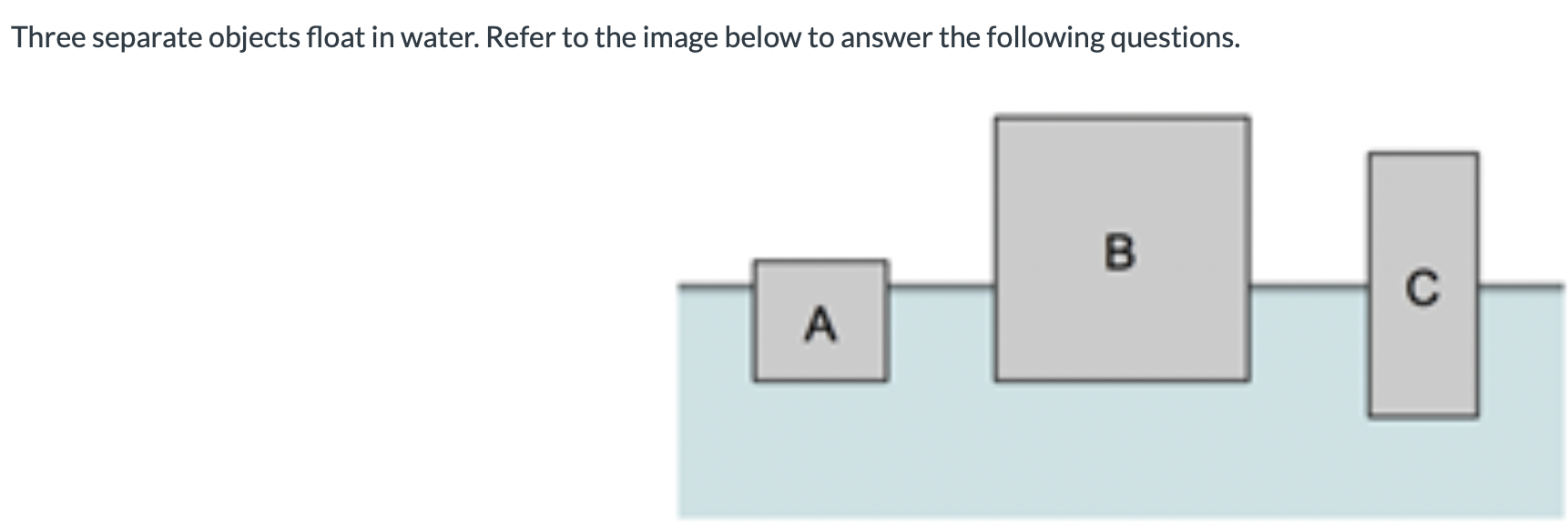 Solved Please help and explain Which of the three objects | Chegg.com
