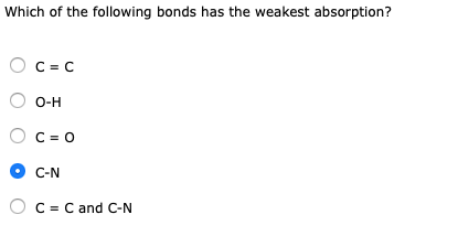 Solved Which of the following bonds has the weakest | Chegg.com