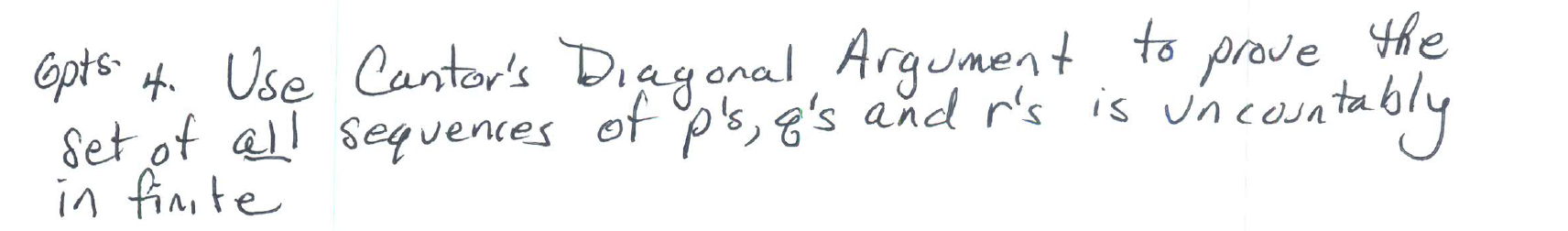 Solved @pts * Use Cantor's Diagonal Argument to prove the | Chegg.com