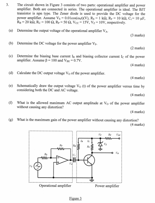 Solved 3. The circuit shown in Figure 3 consists of two | Chegg.com