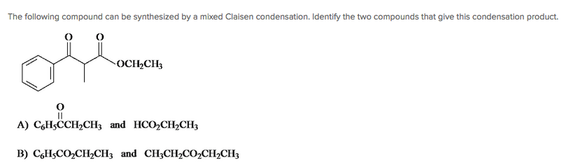 Solved The following compound can be synthesized by a mixed | Chegg.com