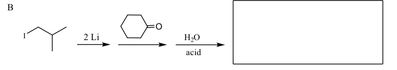 Solved B \\( \\stackrel{2 \\mathrm{Li}}{\\longrightarrow} | Chegg.com