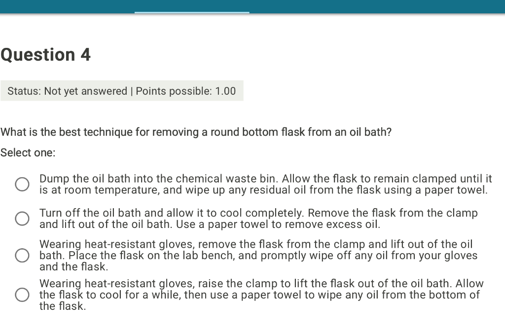 Solved Question 4 Status: Not yet answered Points possible: | Chegg.com