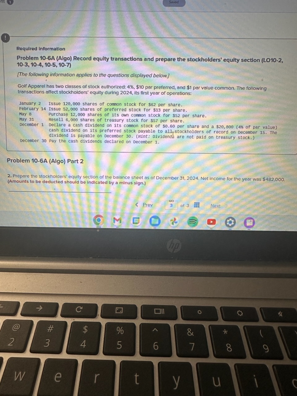 Solved Required Information Problem 10-6A (Algo) Record | Chegg.com