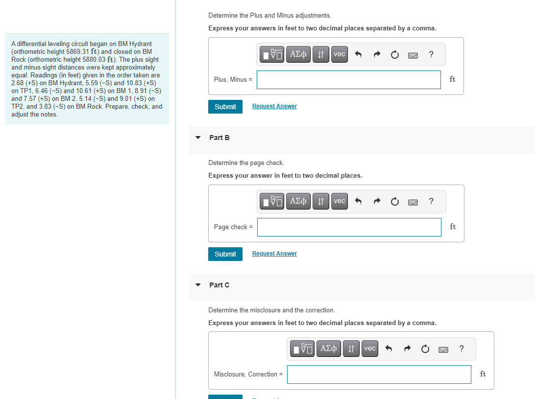Solved by an EXPERT Determine the Plus and Minus adjustments.A | Chegg.com